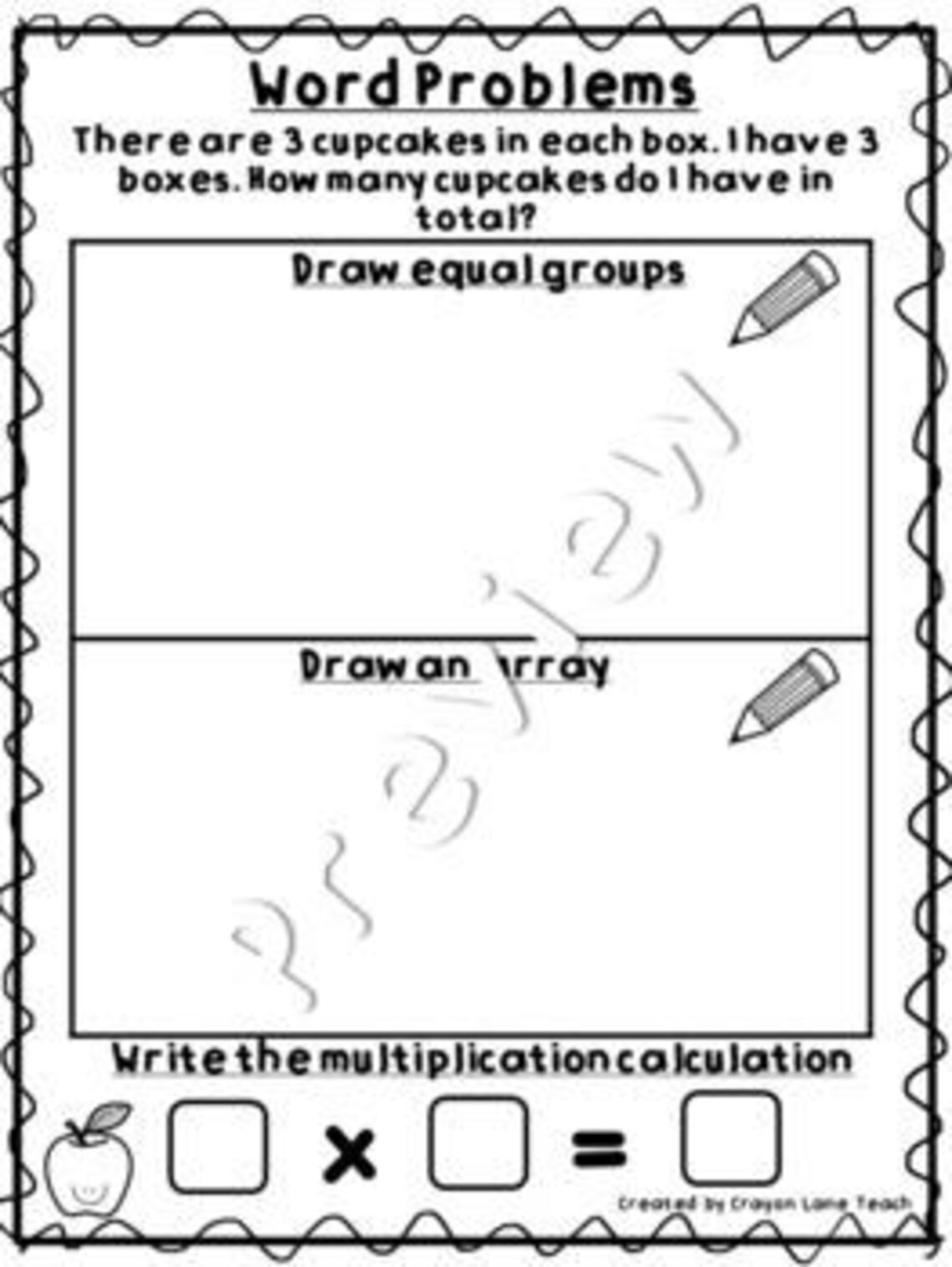 Beginner Multiplication Worksheets for Kids Learn to Multiply 3 Times ...