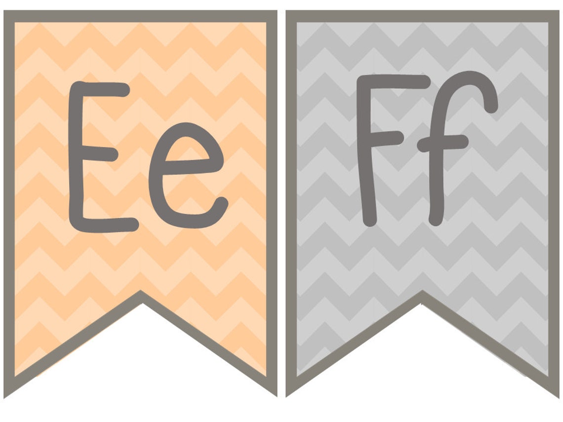 Printable Pastel Alphabet Bunting Banner Garland - Etsy