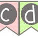 Printable Pastel Alphabet Bunting Banner Garland Home School Classroom ...
