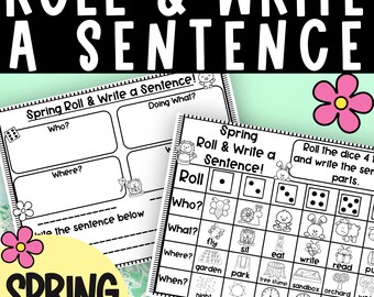 Sentence Building Game for Kids Homeschool Winter Sentence Writing ...