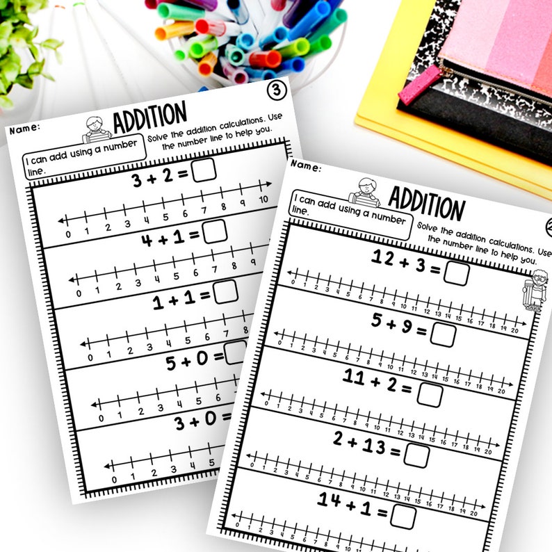Addition Worksheets Math Worksheets Kindergarten 1st Grade Year 1 ...
