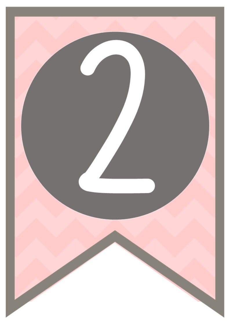 Printable Pastel Alphabet Number Bunting Garland Banner Party Classroom ...