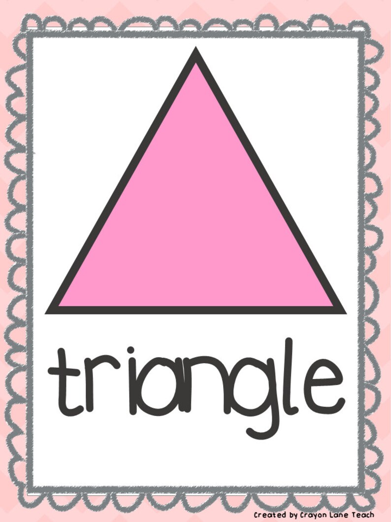 Printable Pastel Shapes Posters, Nursery Print, Educational Print ...