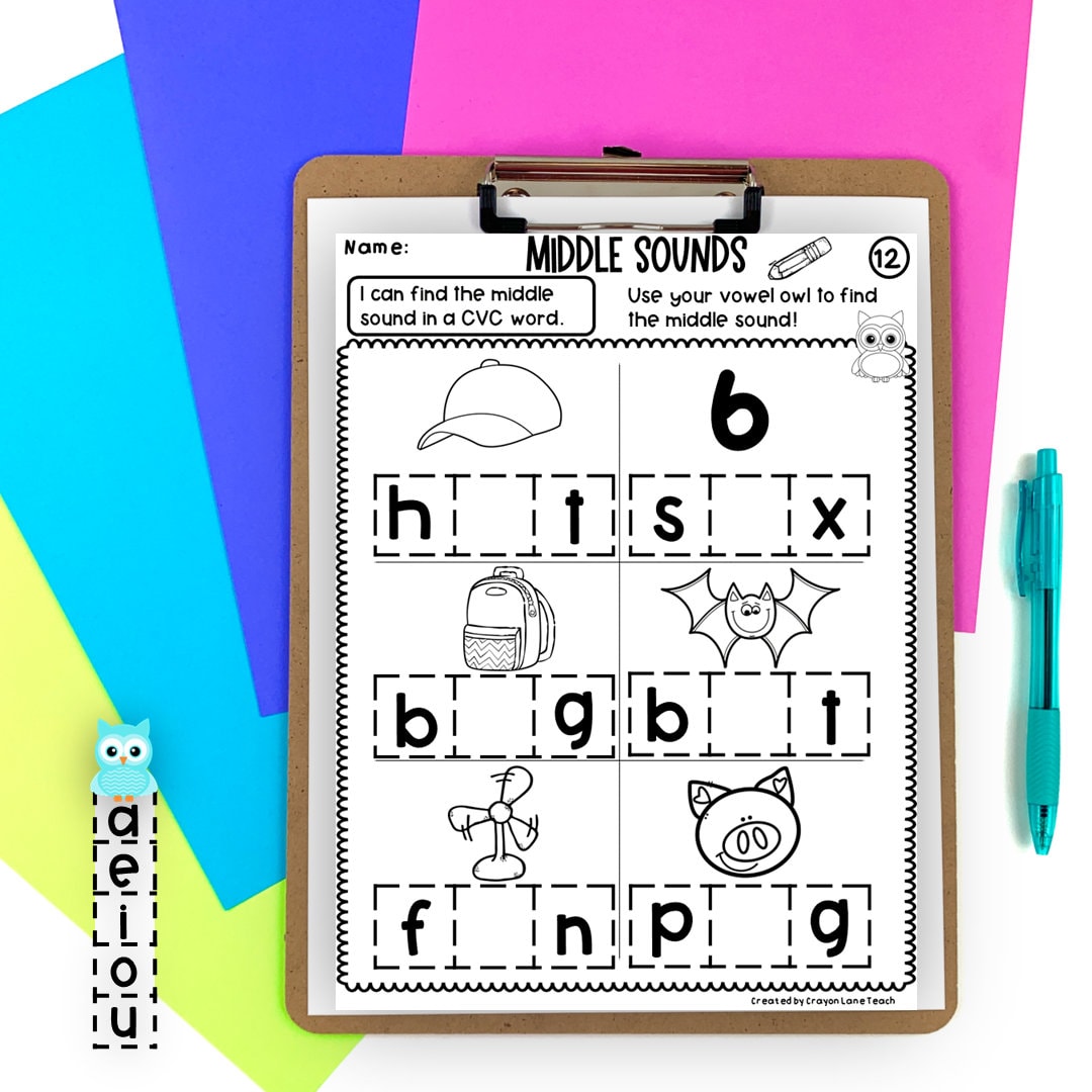 Phonics Worksheets Short and Long Vowels Kindergarten 1st Grade Year 1 ...