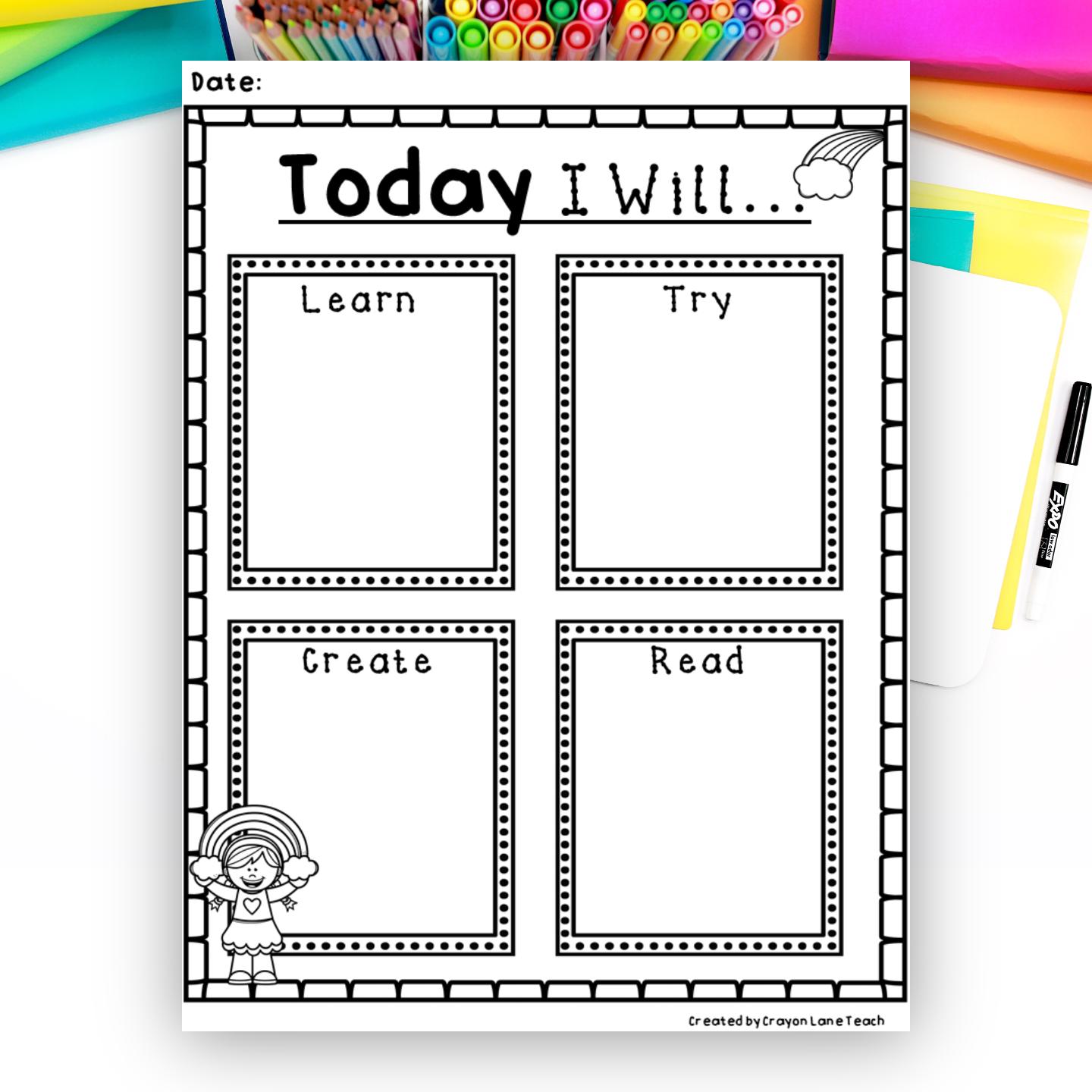 Gratitude Journal for Kids Printable Worksheets Daily Gratitude End of ...