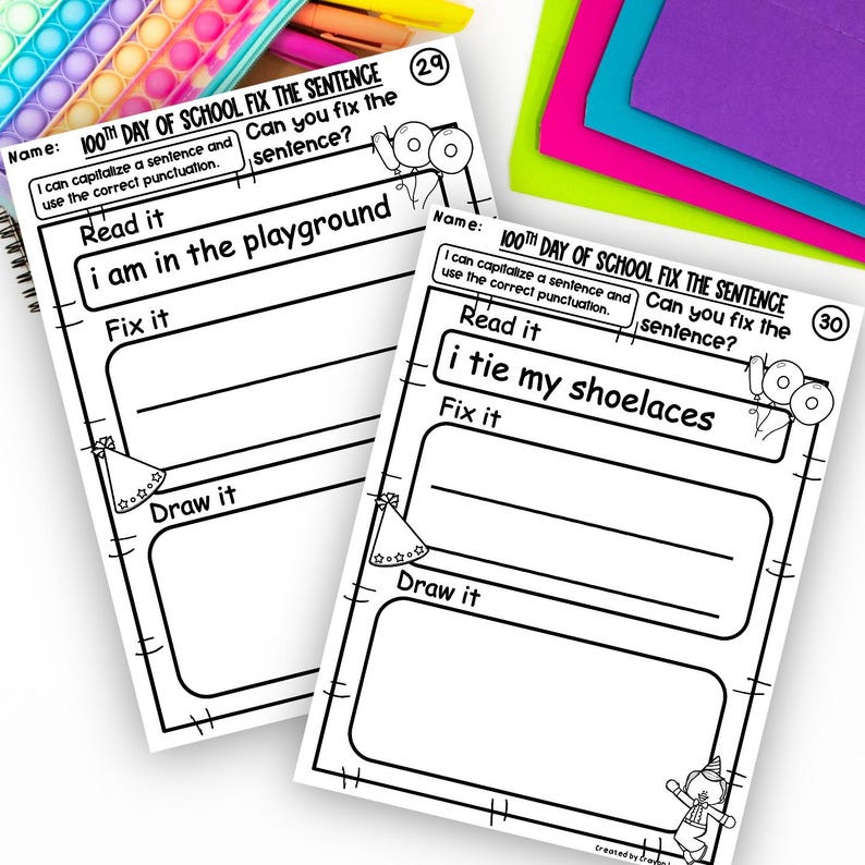 At Home Reading Worksheets Sentence Writing Practise for Kids Reading ...