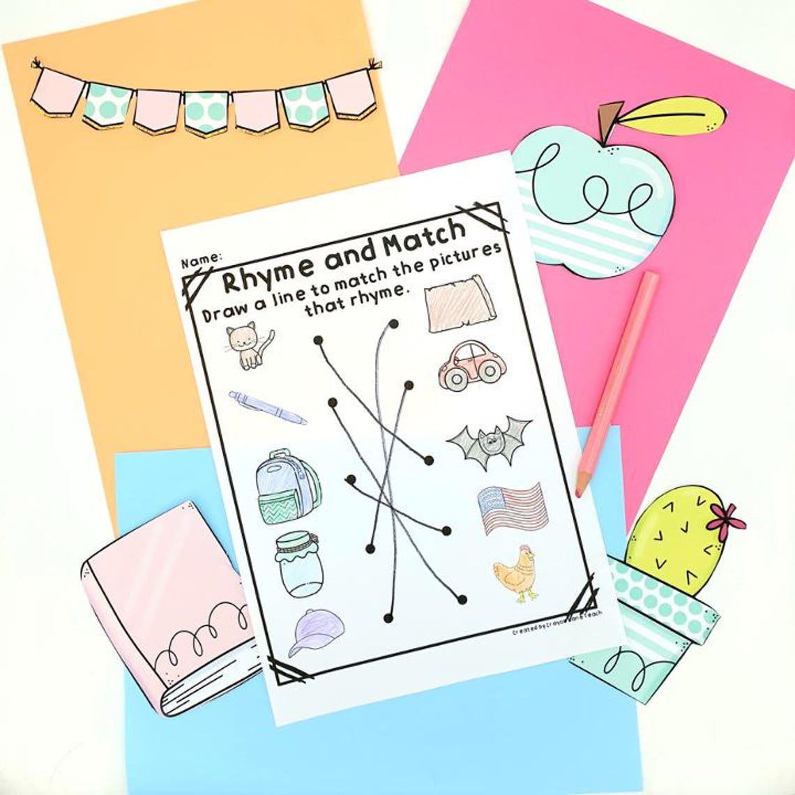 Rhyming Worksheets Phonological Awareness Early Reading Skills ...