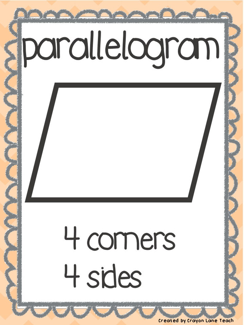 Printable Pastel Shapes Posters, Nursery Print, Educational Print ...