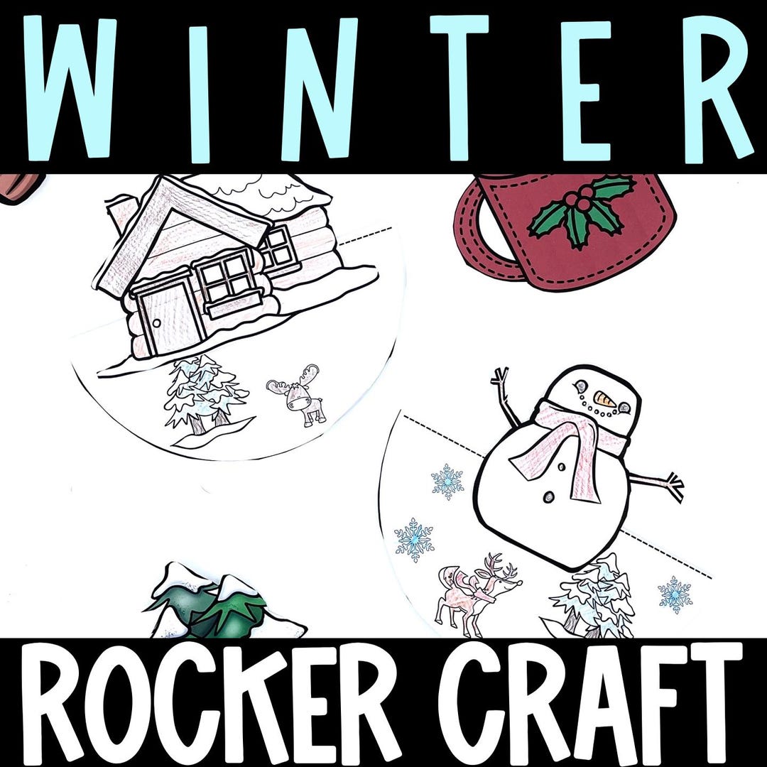 Cut and Paste Craft for Kids Winter Homeschool Printable Easy Crafts ...