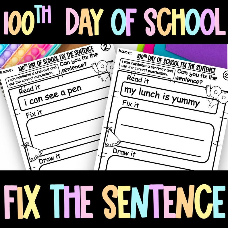 At Home Reading Worksheets Sentence Writing Practise for Kids Reading ...