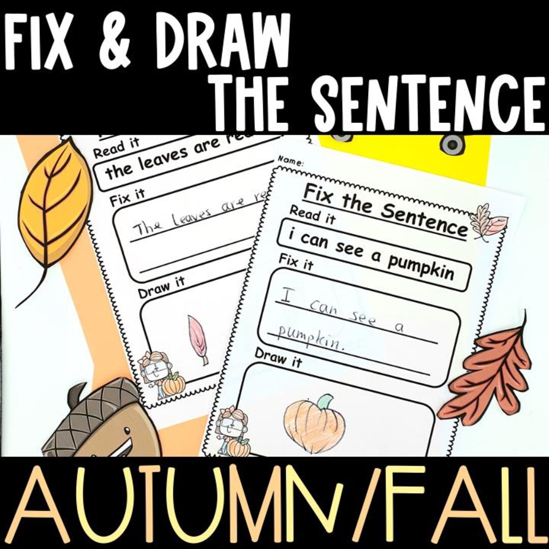 Sentence Writing Practise Worksheets for Kids Reading Comprehension ...