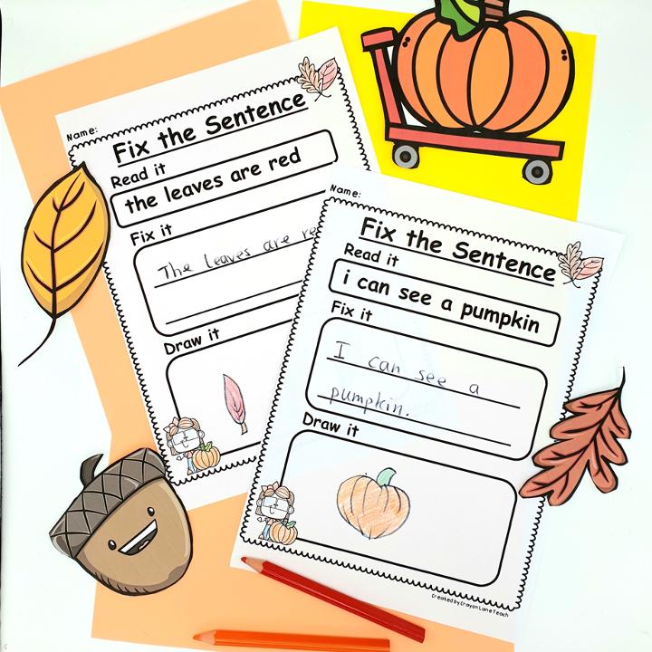 Sentence Writing Practise Worksheets for Kids Reading Comprehension ...