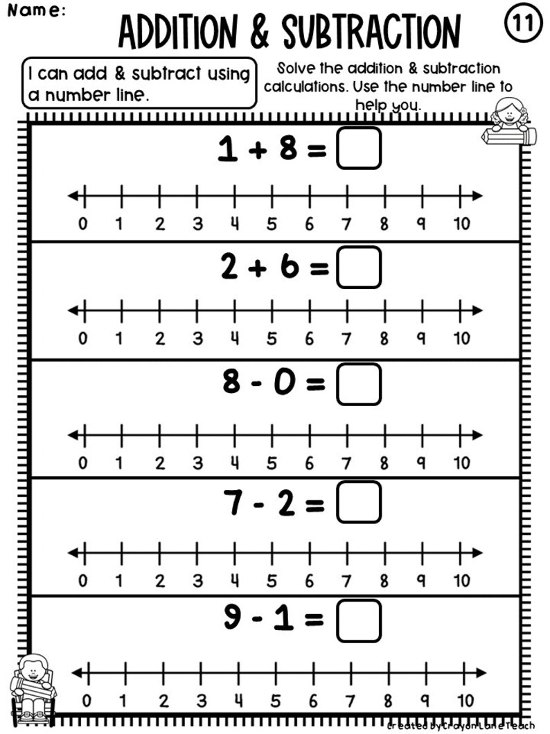 Math Worksheets for Kids Addition Subtraction Within 20 Printable ...