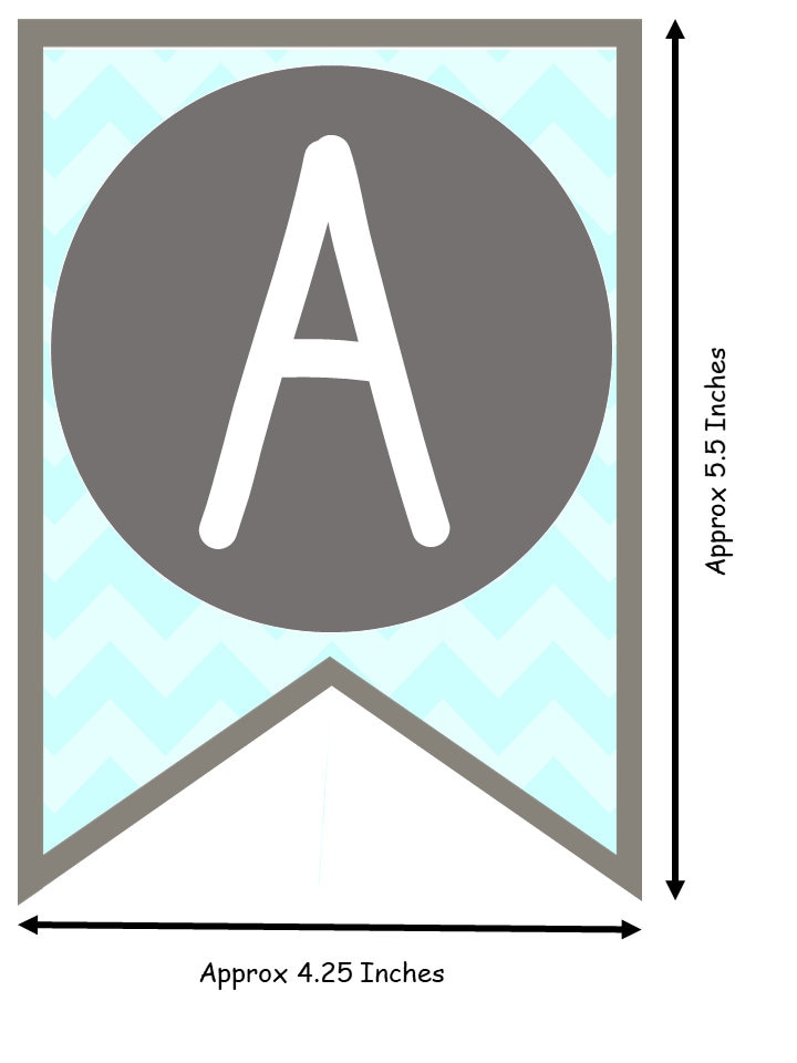 Printable Pastel Alphabet Bunting Banner Garland Home School Classroom ...