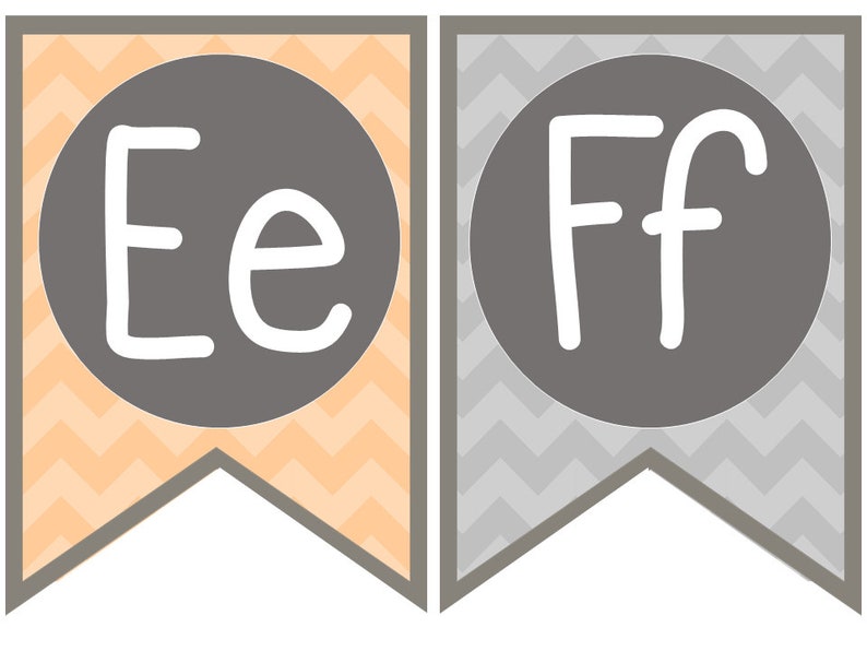 Printable Pastel Alphabet Bunting Banner Garland - Etsy