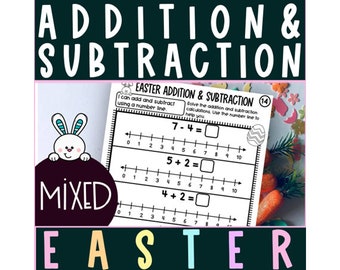 Easter Math Worksheets - Etsy