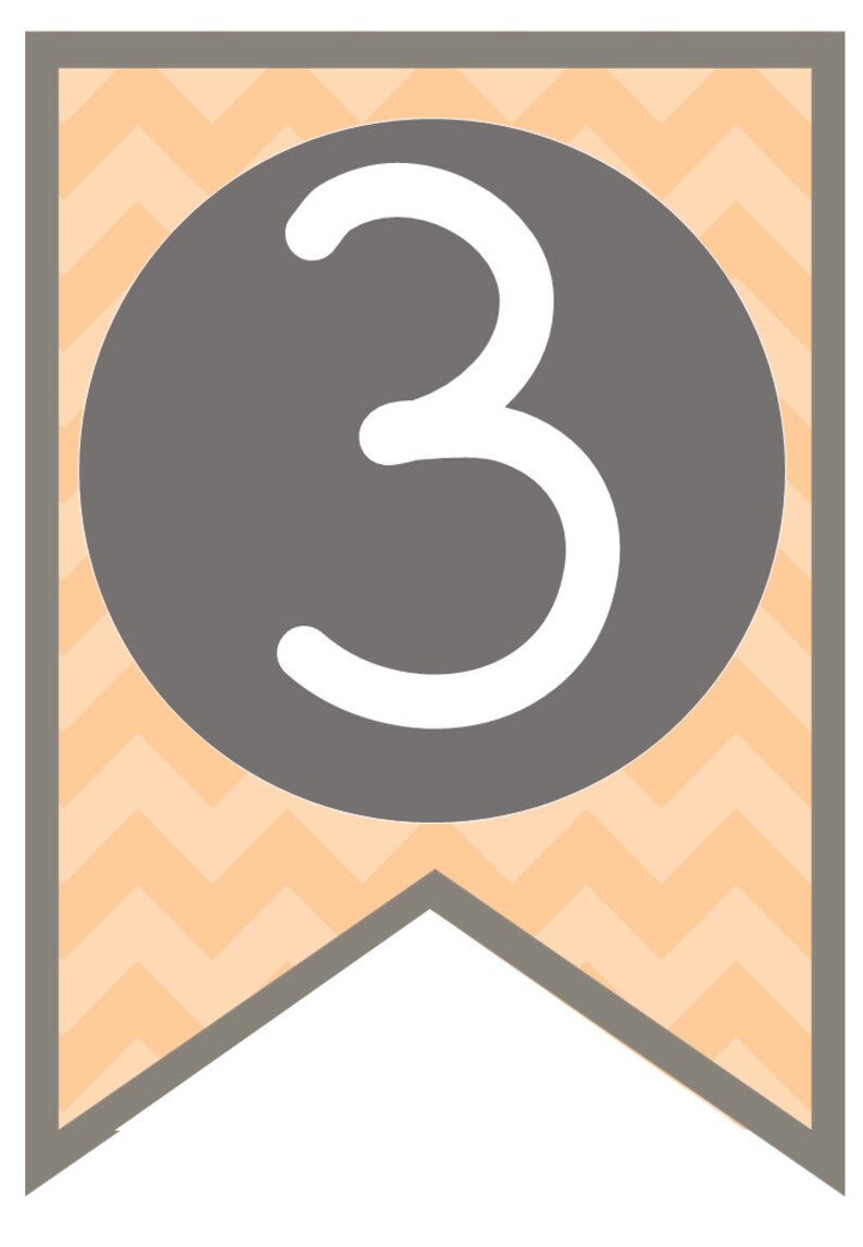 Printable Pastel Alphabet Number Bunting Garland Banner Party Classroom ...