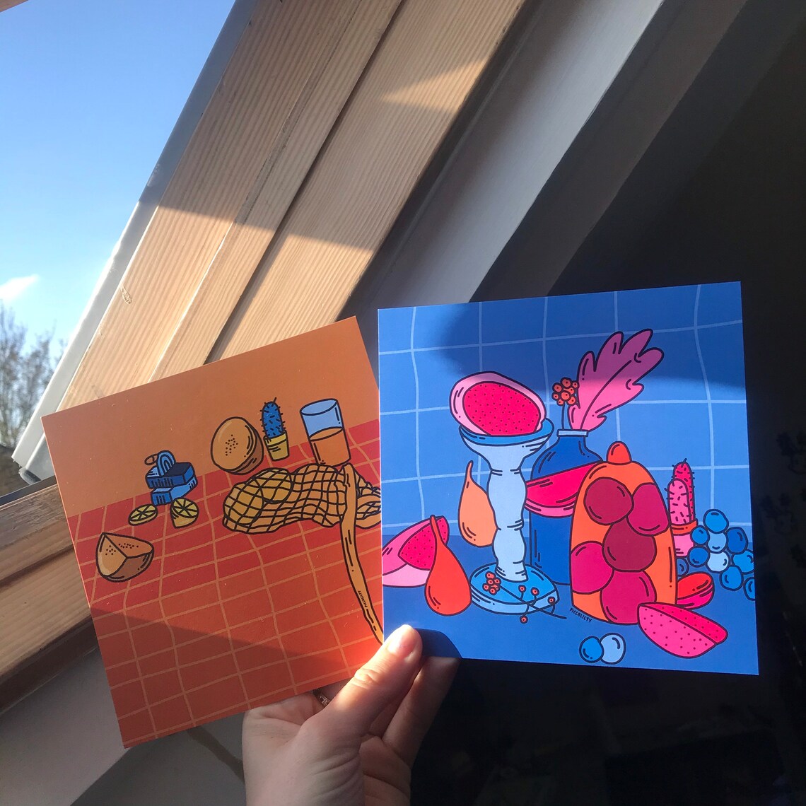 Still Life // Square Illustration Print | Etsy