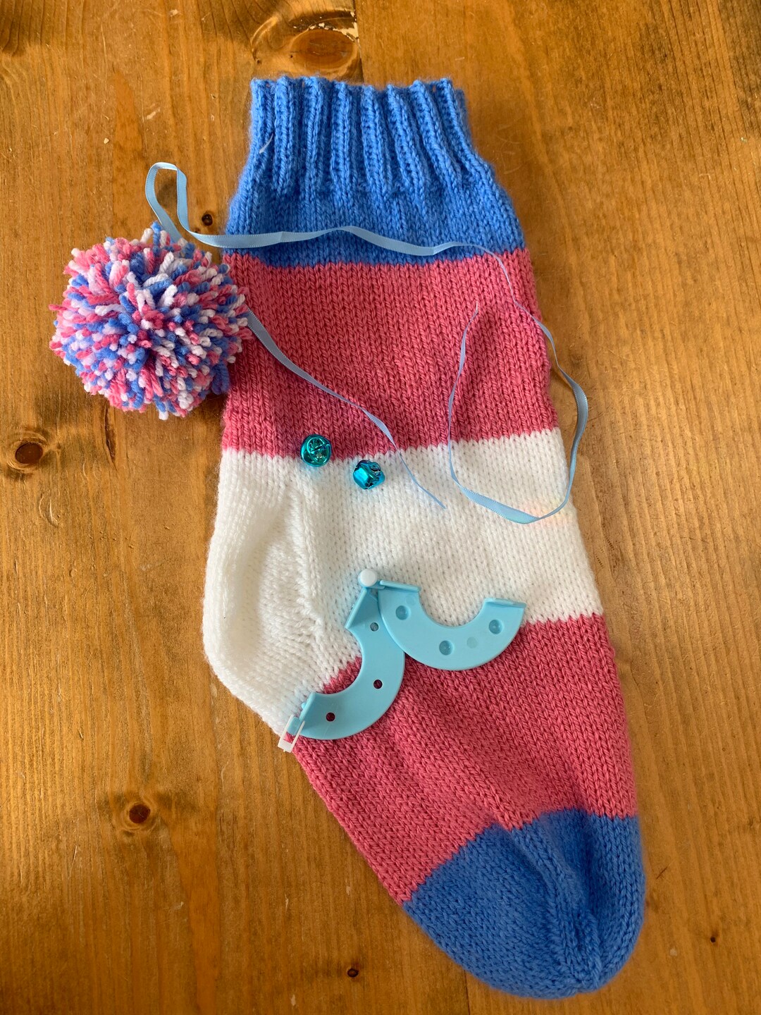 Pride Transgender Christmas Stocking Rainbow Knit Your Own - Etsy