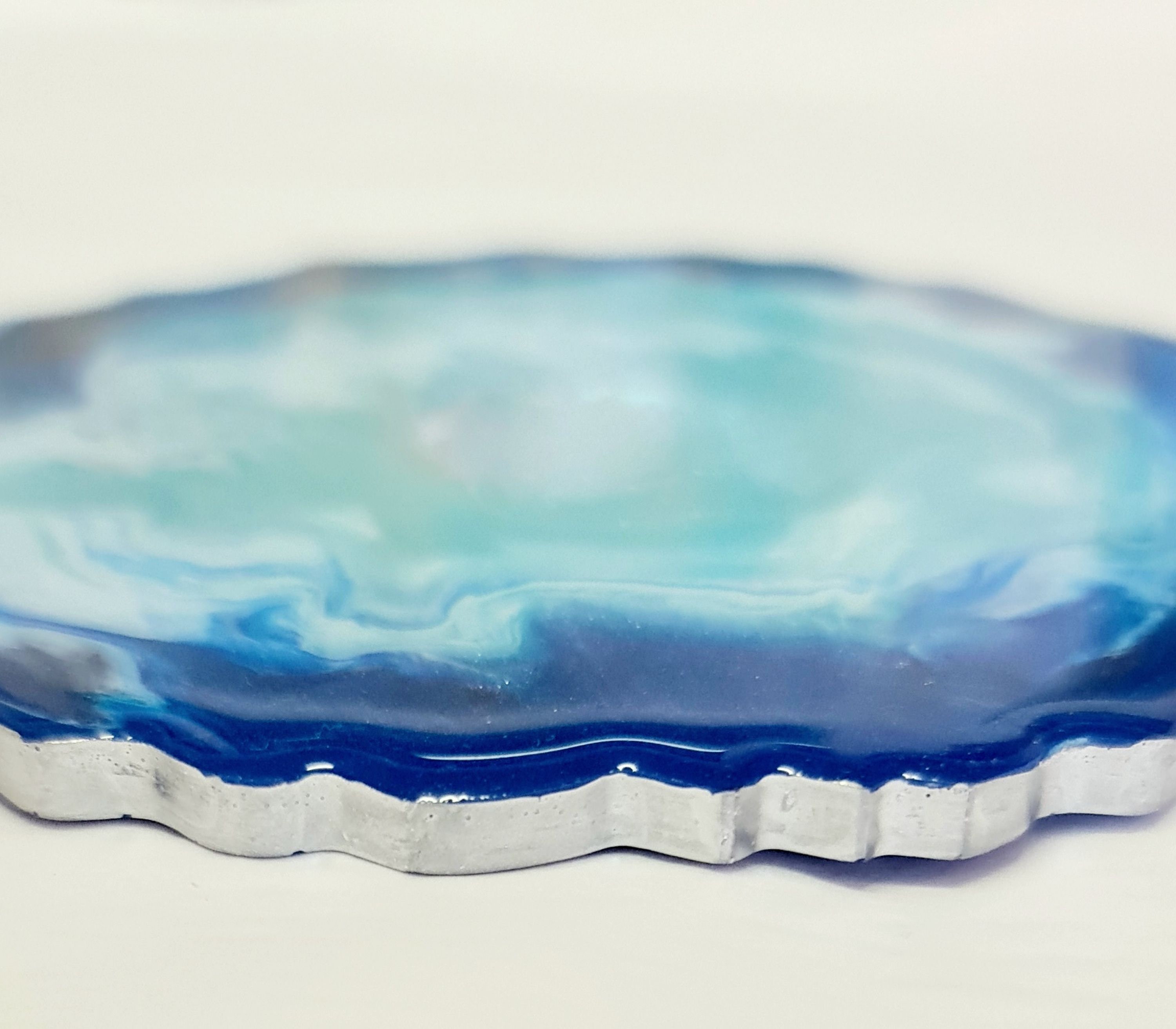 Ocean Themed Coasters Resin Art Resin Gift Birthday Gift | Etsy