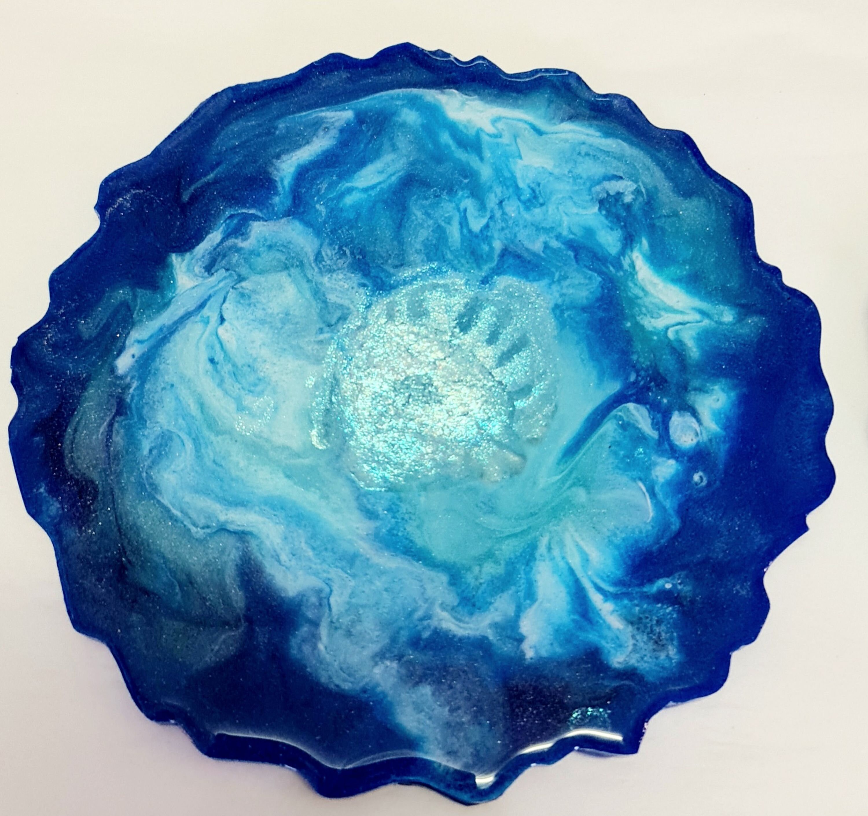 Ocean Themed Coasters Resin Art Resin Gift Birthday Gift | Etsy