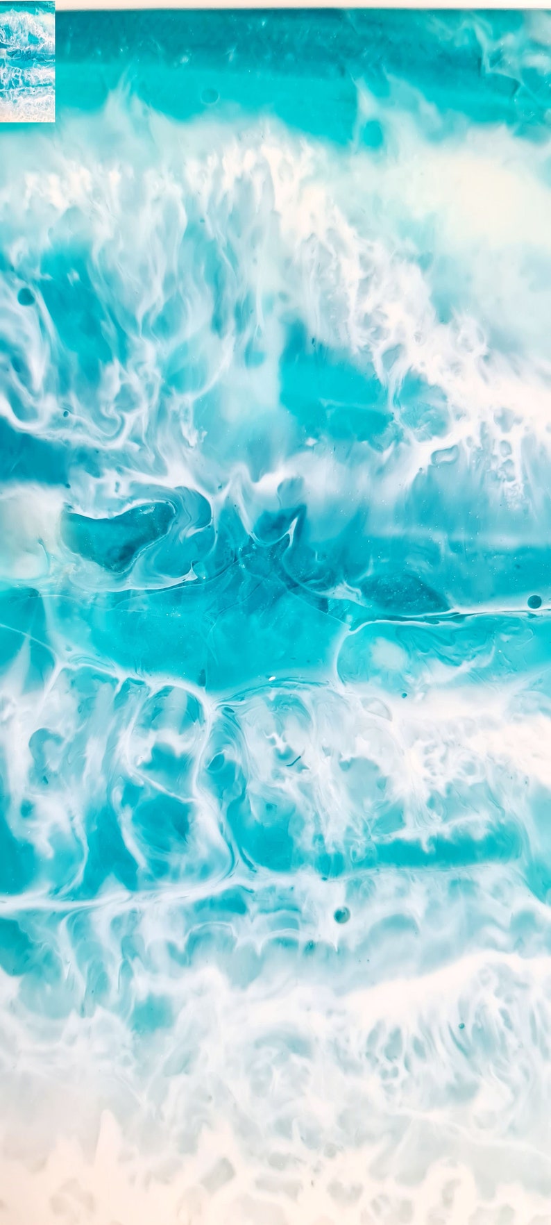 Resin Waves on Canvas Crashing Wave Seascape Resin Ocean - Etsy UK