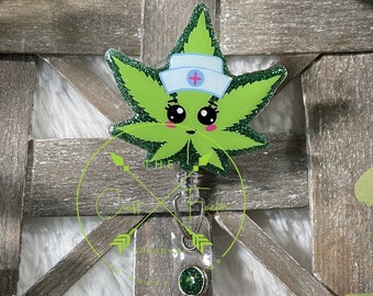 Marijuana Leaf Badge - Etsy