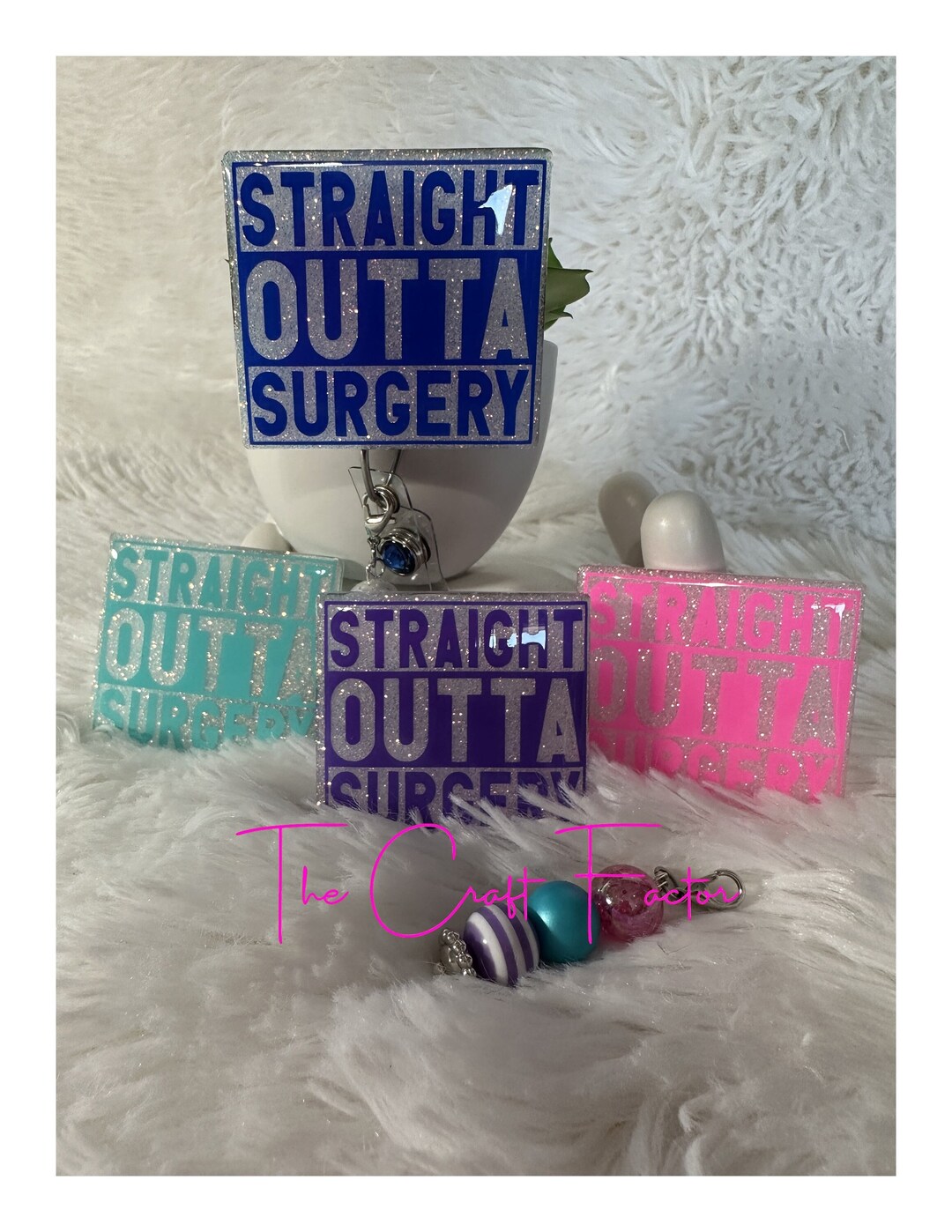 Surgery Badge Reel, Funny Surgery Badge Reel, Straight Outta Surgery ...