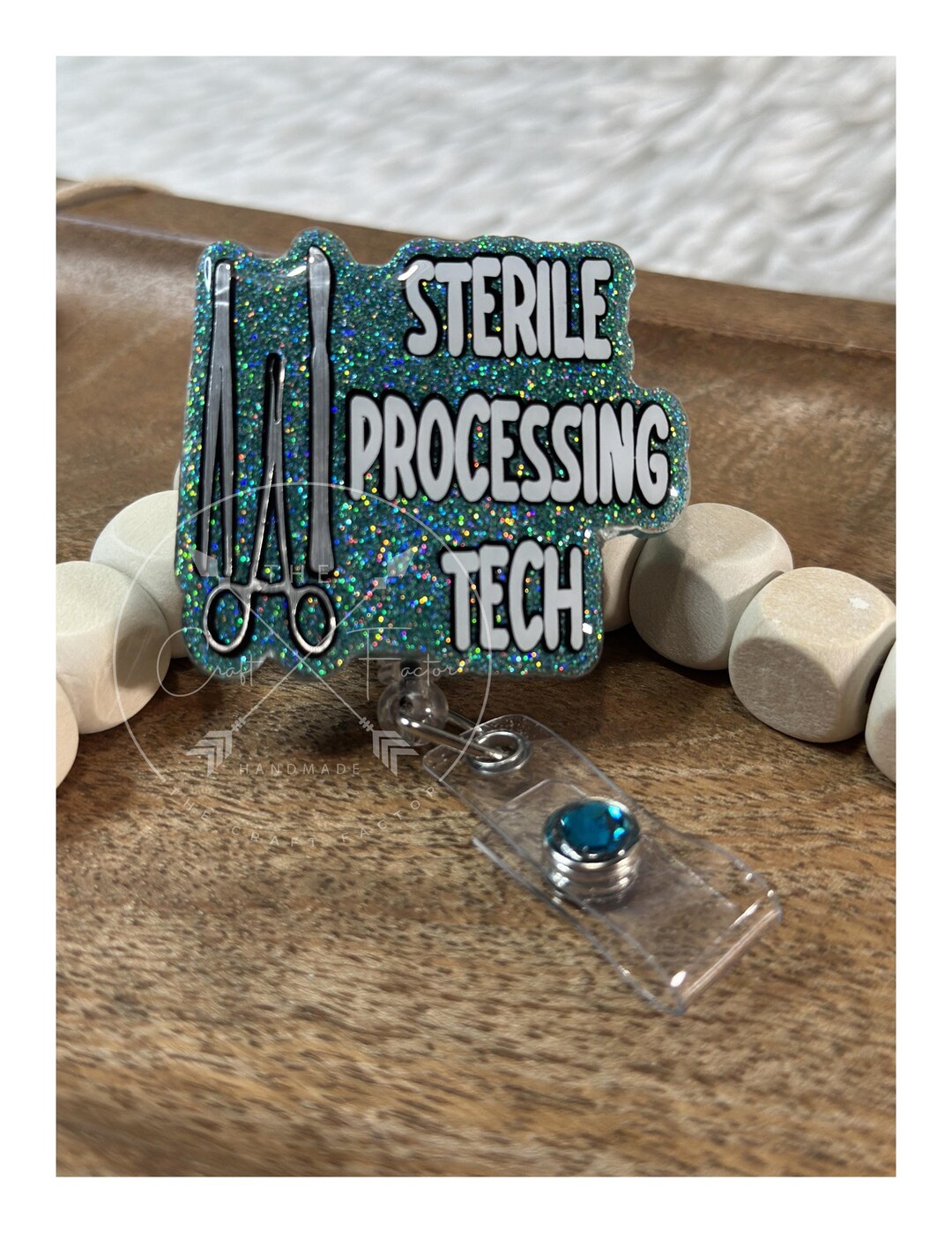 SPD Badge Reel, Sterile Processing Badge Reel, Sterile Tech Badge Reel ...
