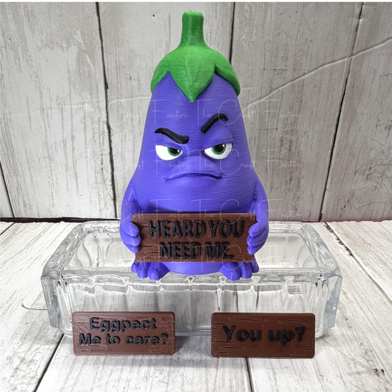 3D Printed Desk Statues, Funny Attitude Animal Signs - Etsy