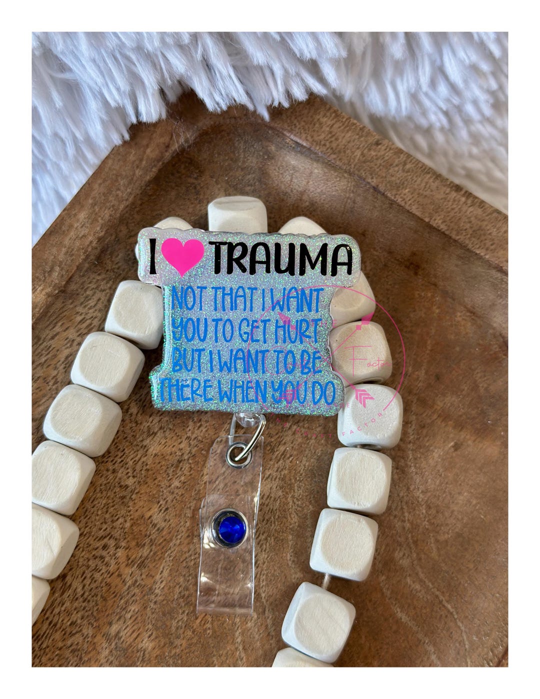 Funny Trauma Nurse Badge Reel: Alligator Swivel Clasp - Etsy