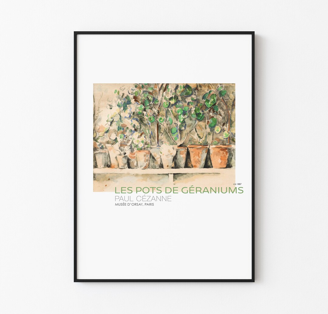 Cezanne Print: Geranium Pots - Museum Art (digital Download) - Etsy