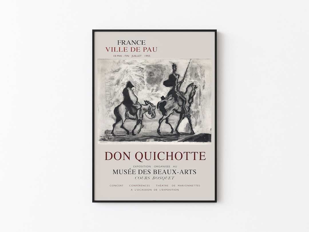 Don Quixote Poster by Honore Daumier - Printed Physical Poster - Etsy