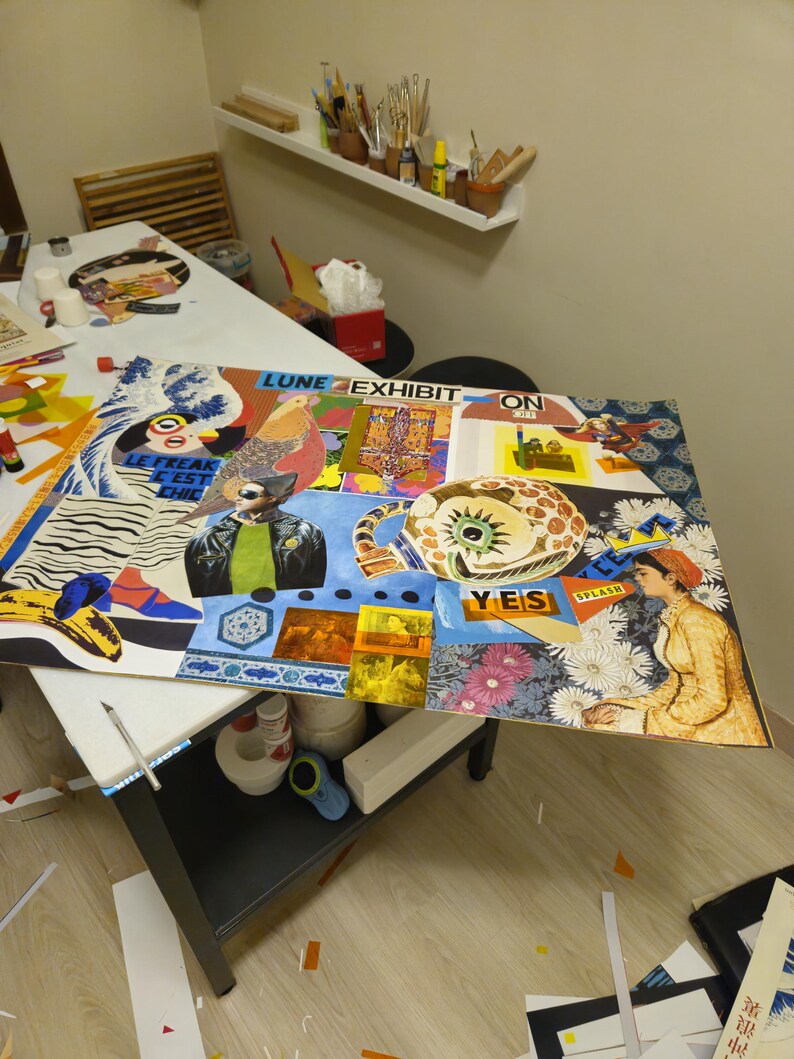 Collage Tribute to Art and Exhibition Posters / A Vibrant and Eclectic ...