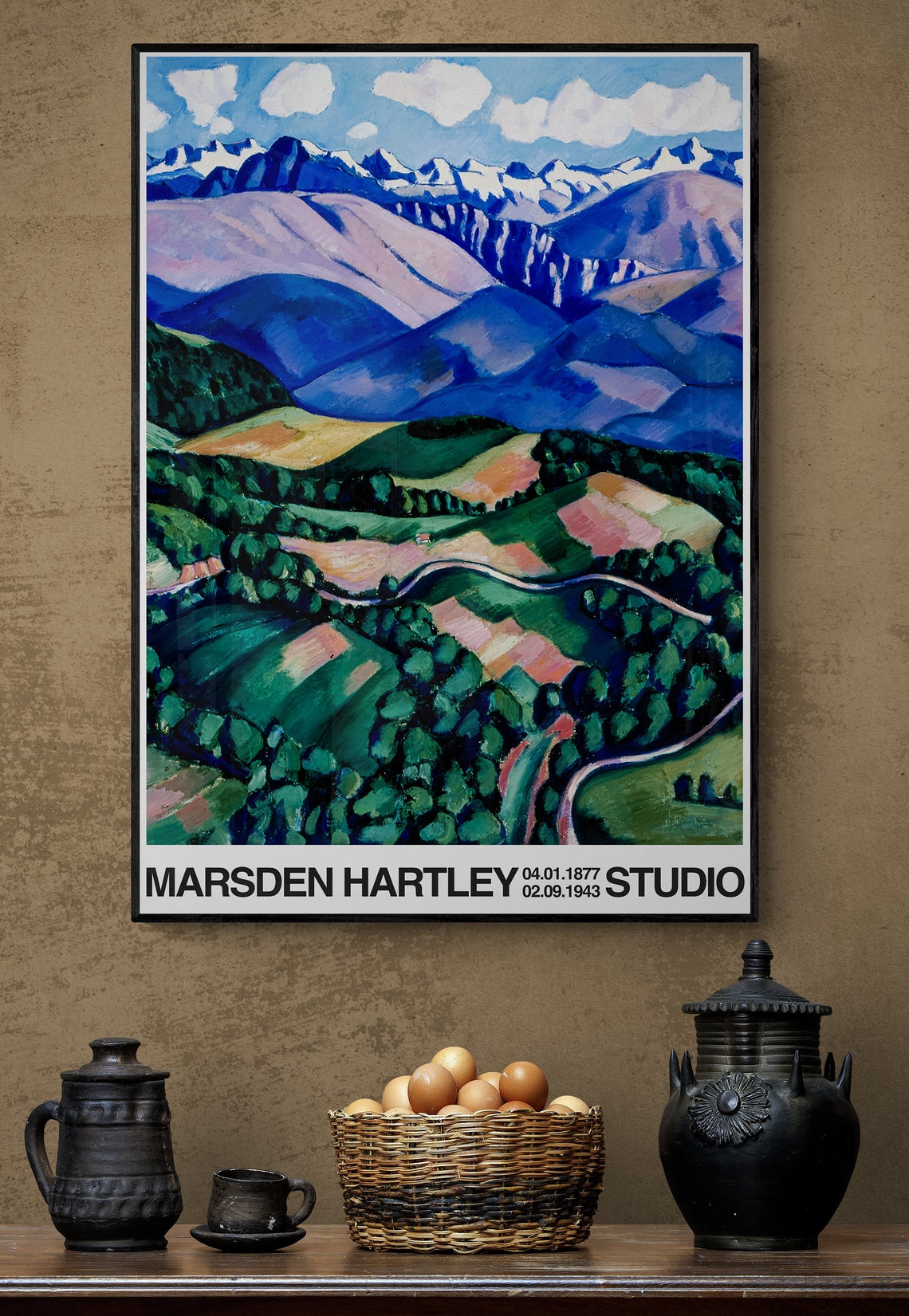 Marsden Hartley / Purple Mountains, Vence, 1925-26. - Collection of ...