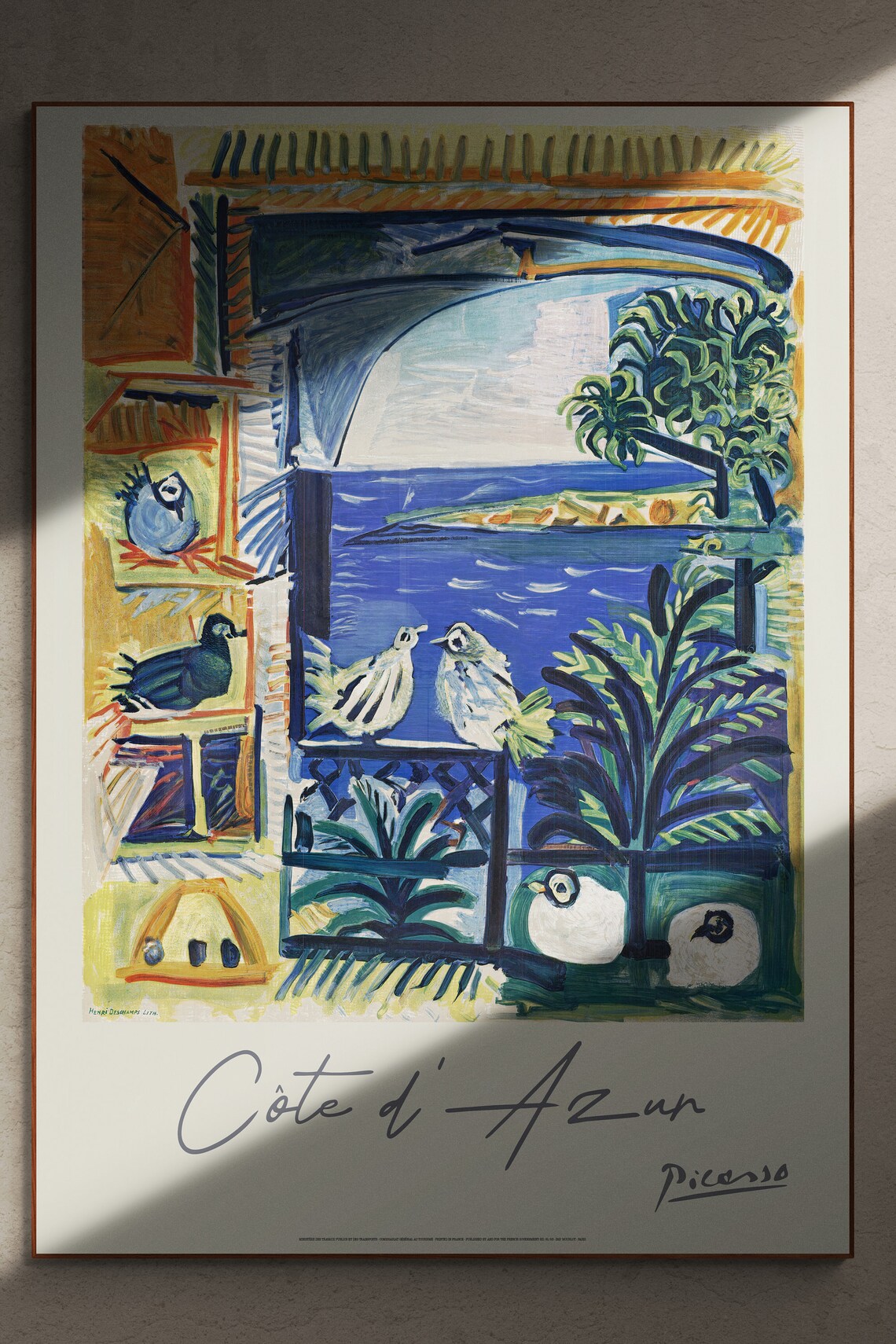 Pablo Picasso / Cote D' Azur Rare Poster / Ministère Du - Etsy