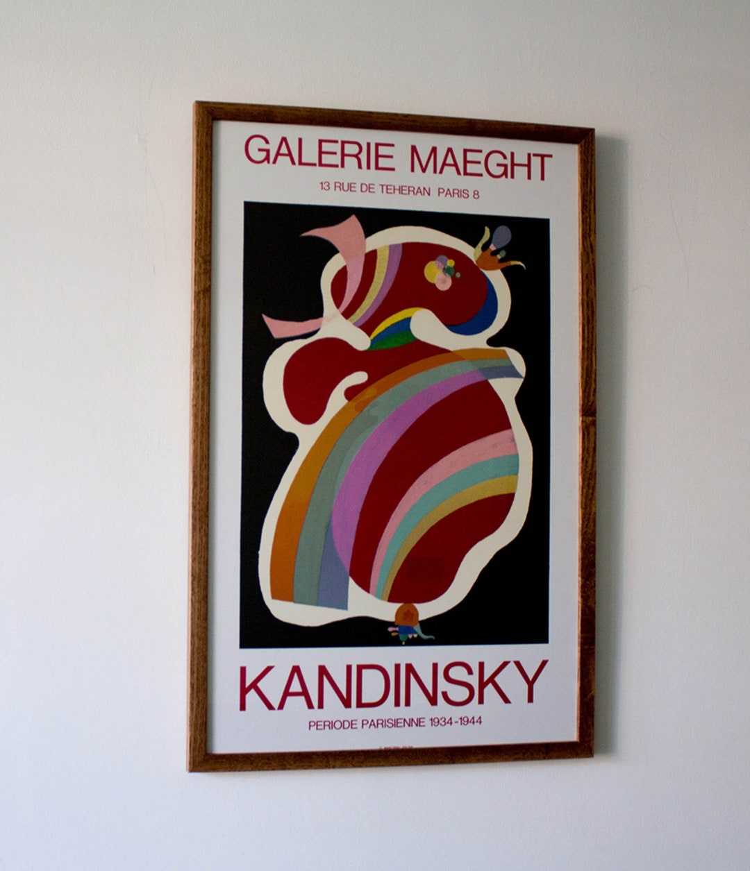 Wassily Kandinsky Red Shape / Galerie Maeght Exhibition Poster / Paris ...
