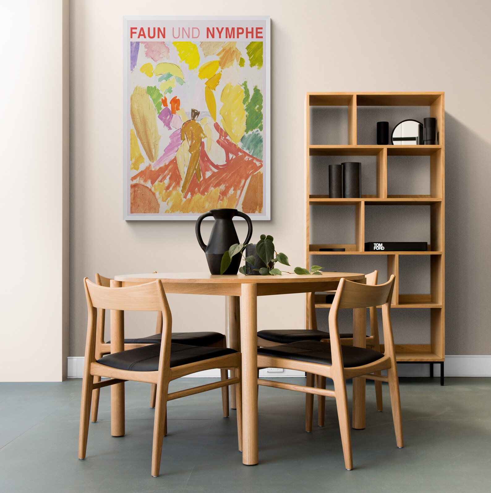 Edvard Weie Faun and Nymphe Painting / Exhibition Poster - Etsy