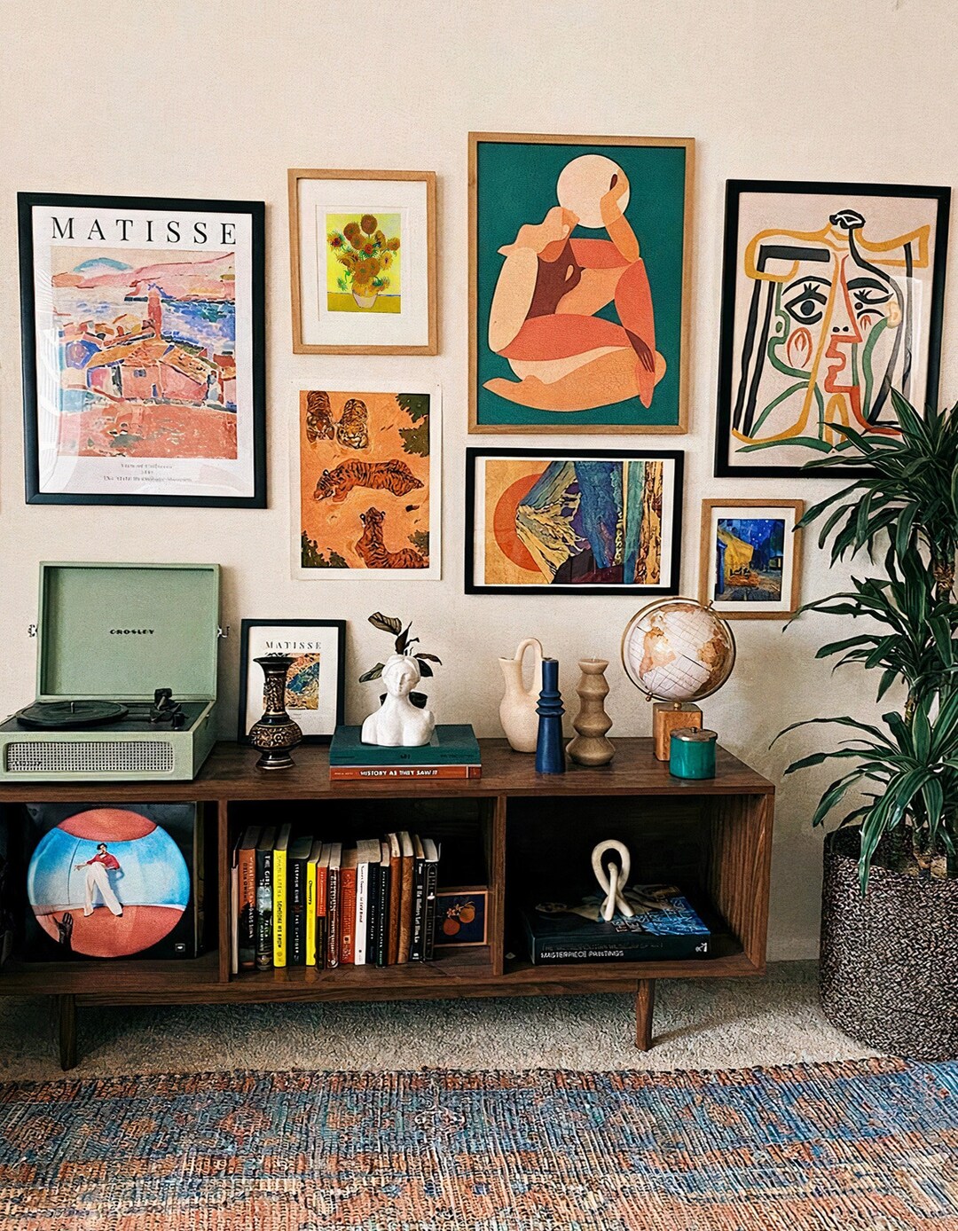 Modern Home Set / 8 Pieces of Gallery Wall - Eclectic Arts / Cozy Home / Picasso, Matisse, Van ...