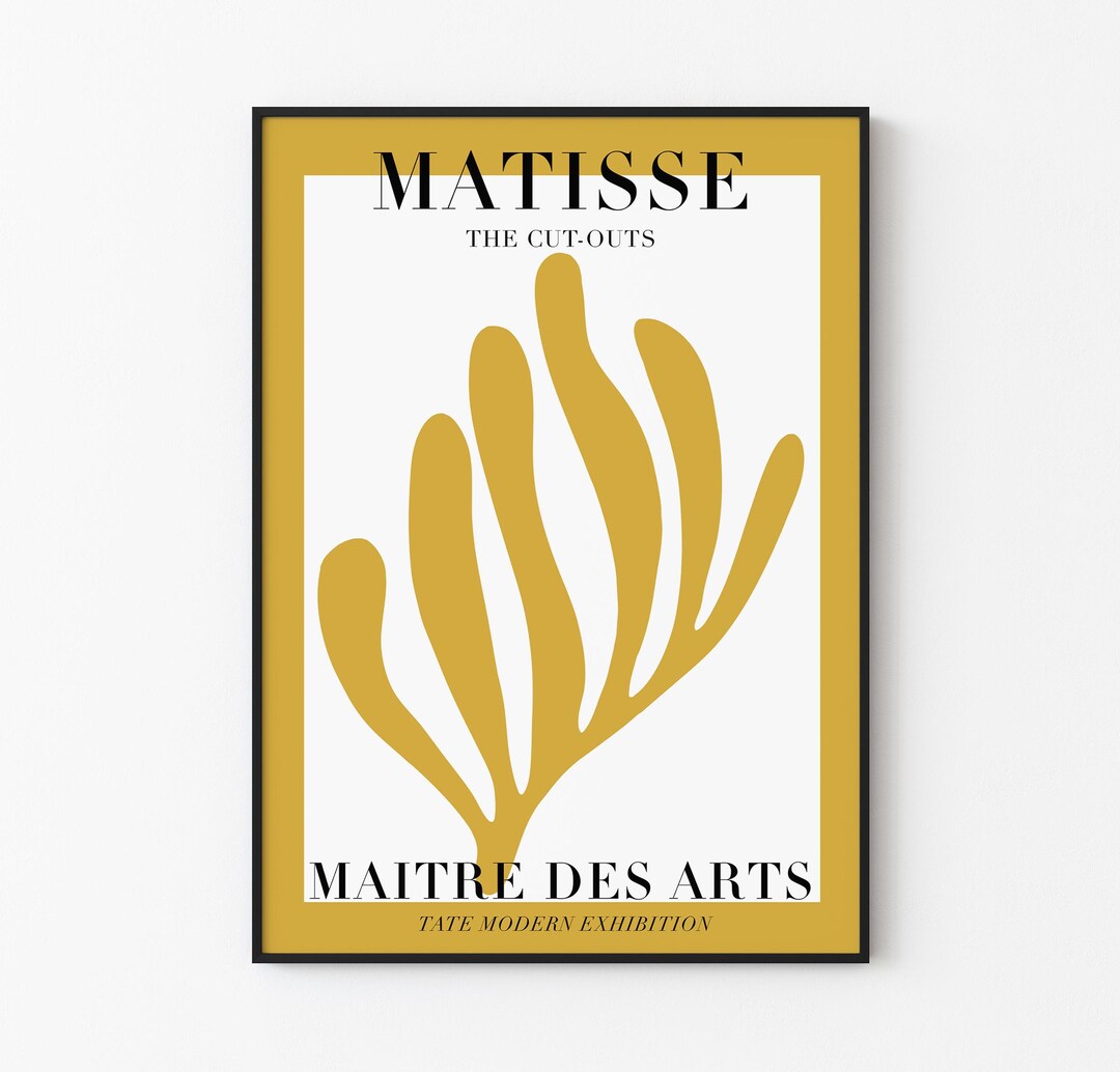 Henri Matisse Cutouts Print: Tate Gallery Exhibition Poster (digital ...