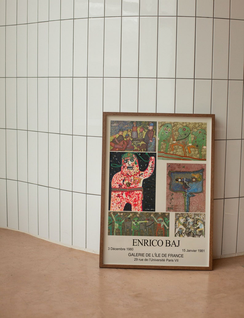 Enrico Baj Collage Poster: Avant Garde Dada Art (digital Download) - Etsy