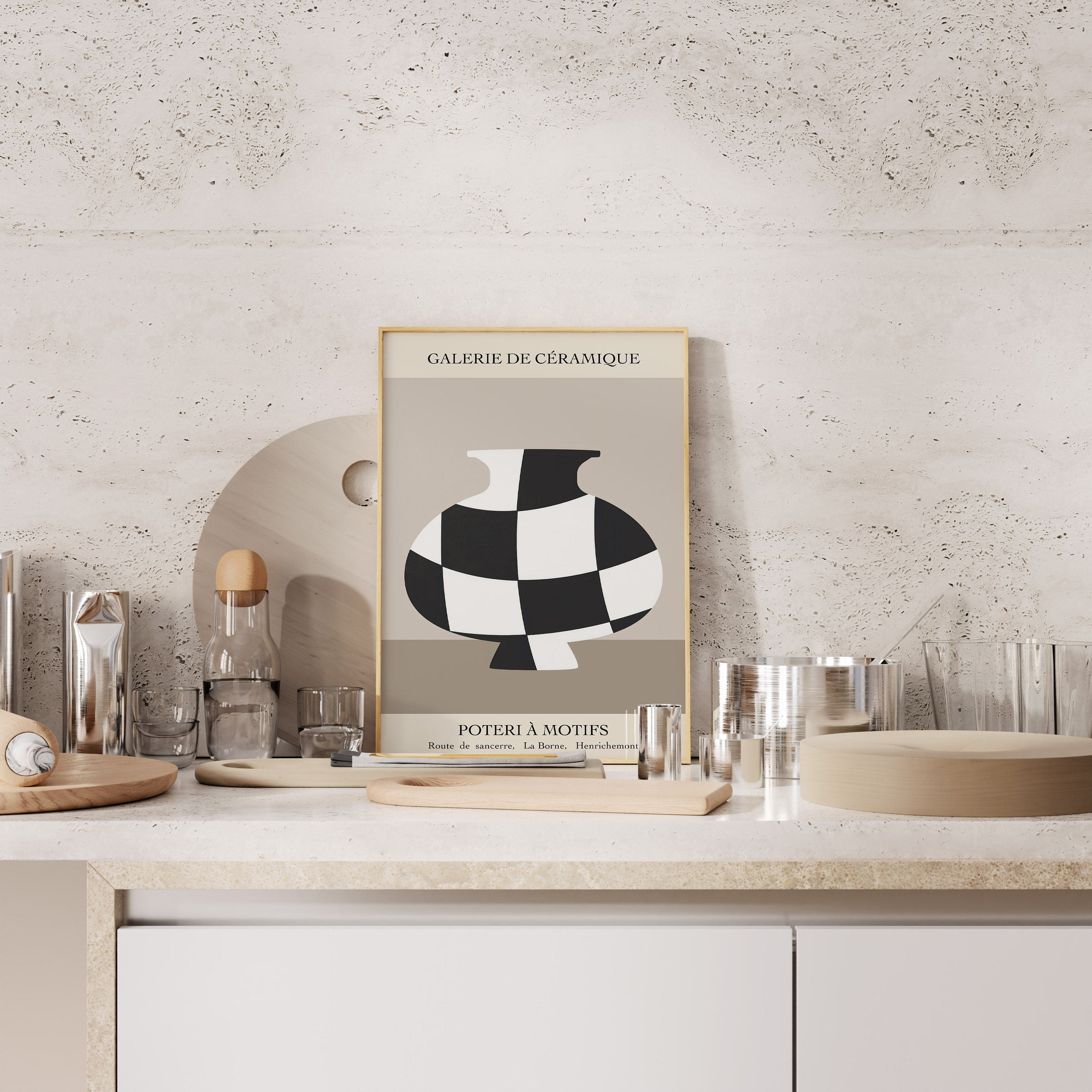 Ceramic Pottery Poster: Galerie De Ceramique, Modern Home Decor - Etsy