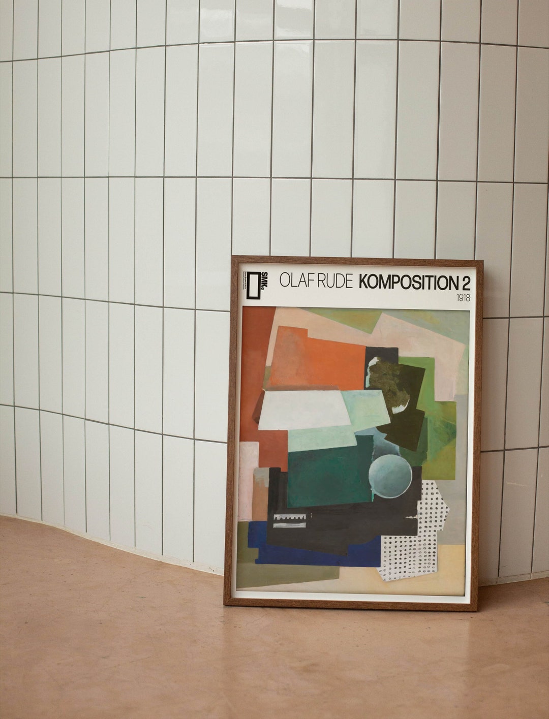 Olaf Rude Komposition II Danish Painter Exhibition Poster 1918 Rare ...