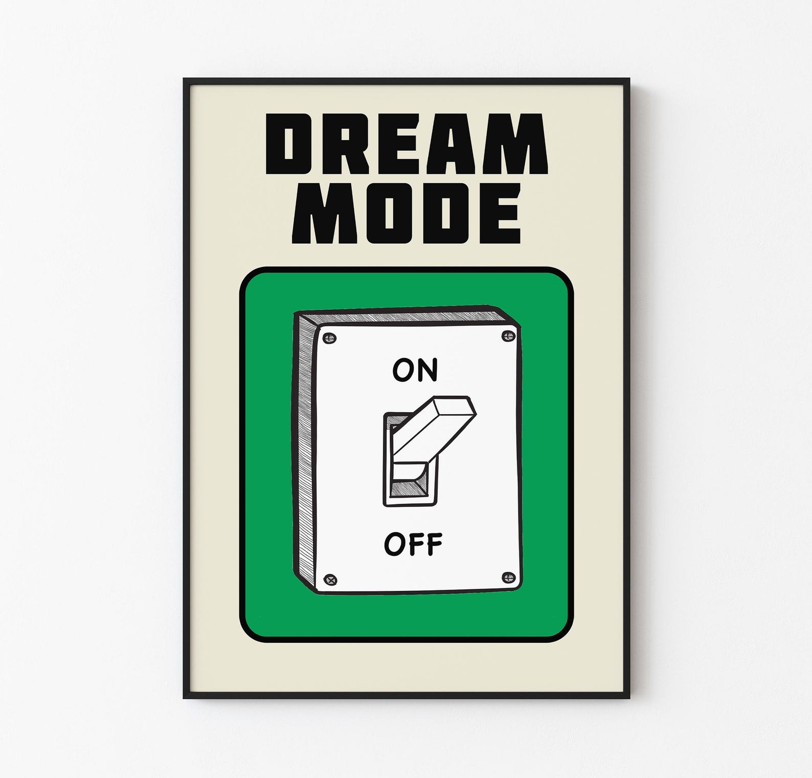 Dream Mode Switch Art Print: Retro Home Decor (digital Download) - Etsy