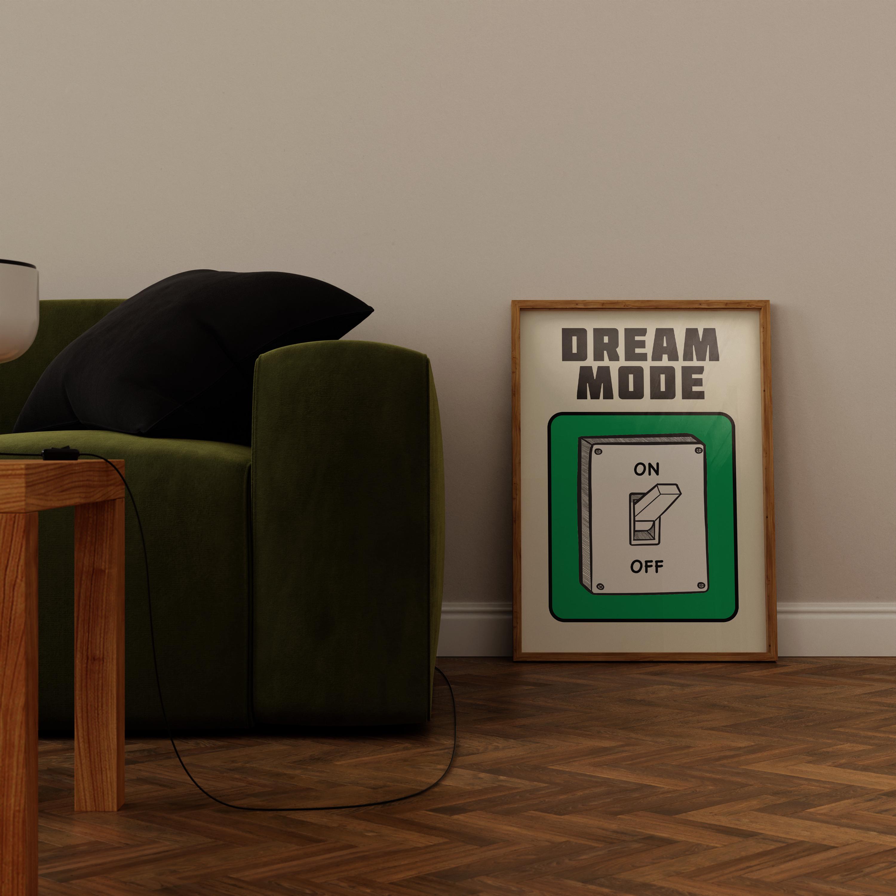 Dream Mode Switch Art Print: Retro Home Decor (digital Download) - Etsy