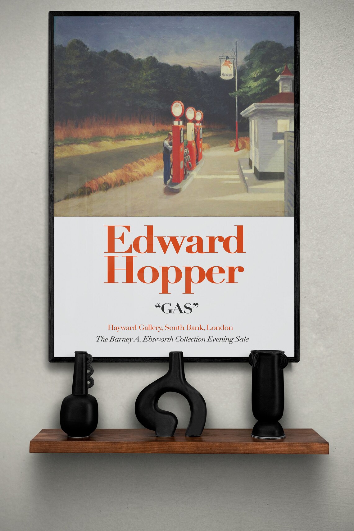 Edward Hopper GAS Exhibition Poster: American Art Print (digital ...