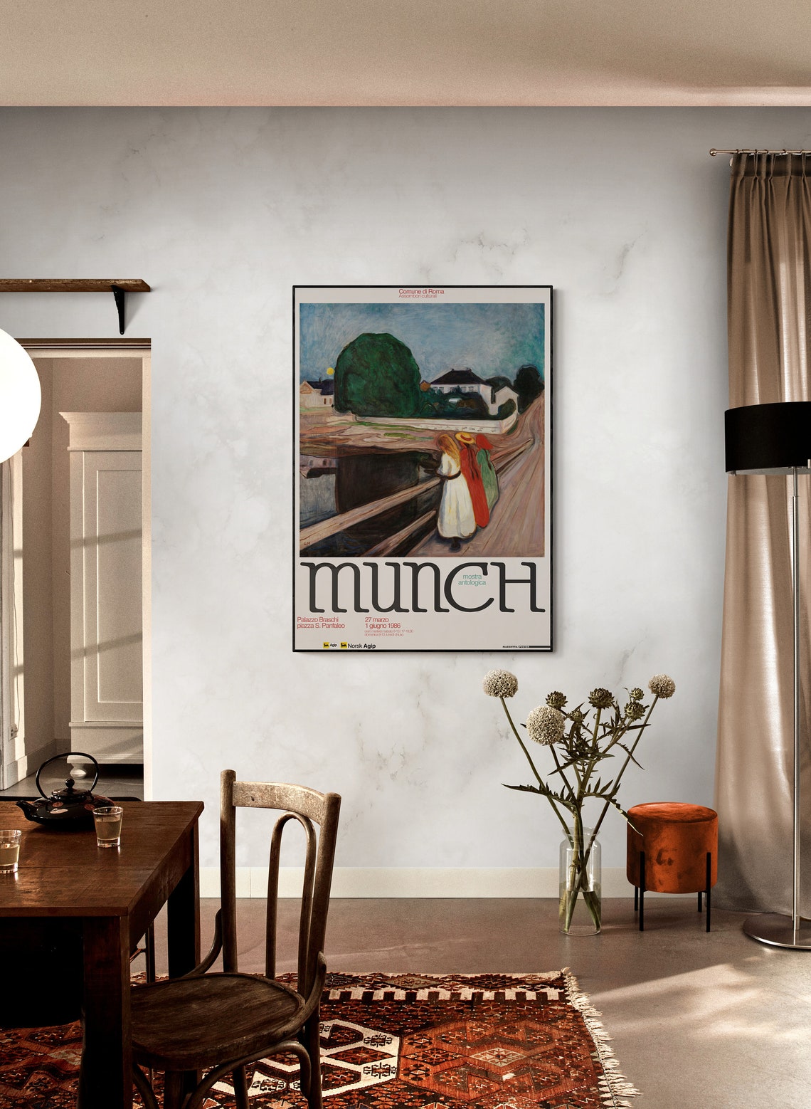 Edvard Munch the Girls on the Bridge / Palazzo Braschi Roma - Etsy