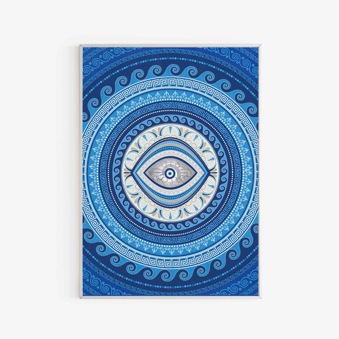 Evil Eye - Nazar - Nazar Poster - Turkish Nazar Spiritual Art, Evil Eye ...