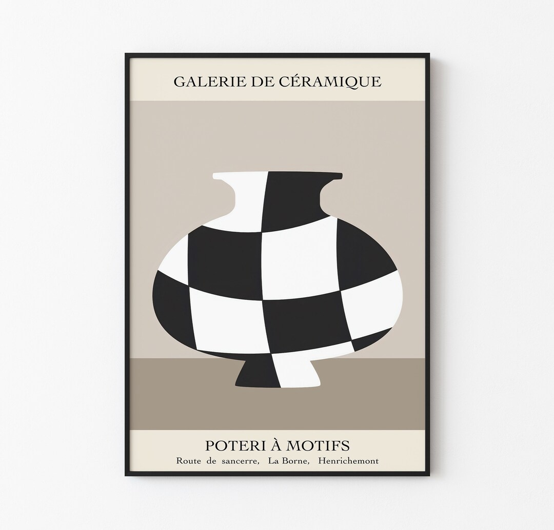 Ceramic Pottery Poster: Galerie De Ceramique, Modern Home Decor - Etsy