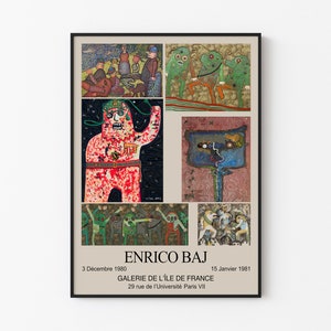 Enrico Baj Collage Poster: Avant Garde Dada Art (digital Download) - Etsy
